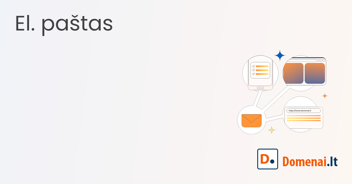 Elektroninis paštas - Domenai.lt